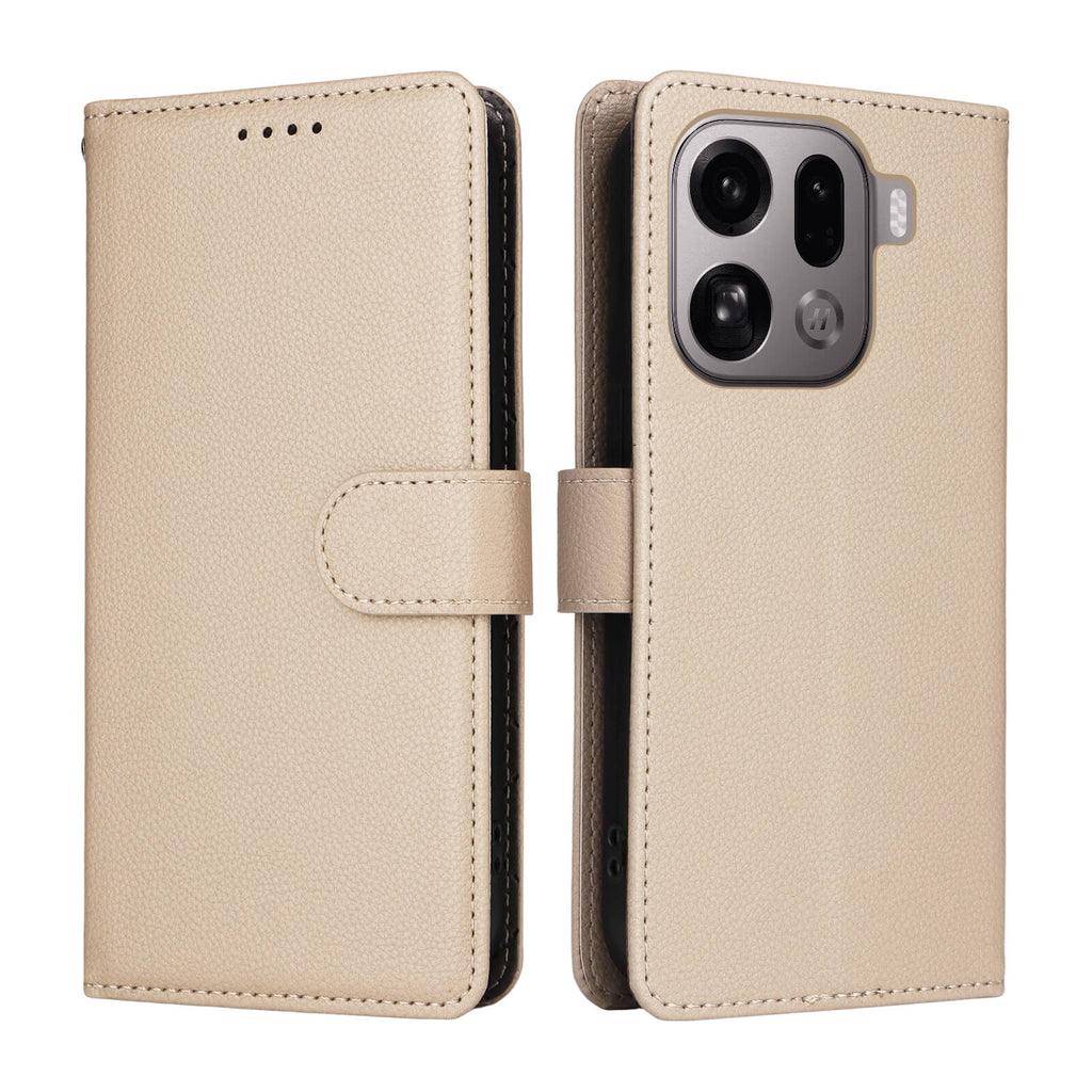 OPPO Find X9 Pro - Leather-look case with textured surface