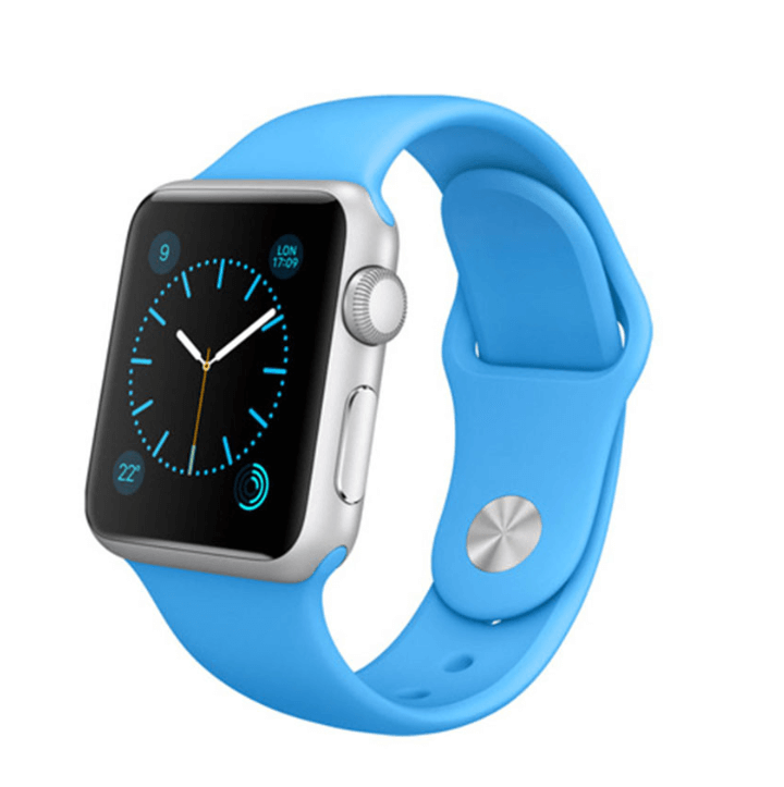 Apple Watch 40/41/42mm - Fonex Silikon Ersatzarmband Blau